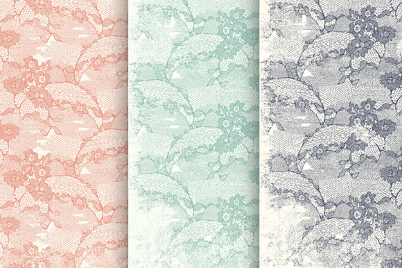12 Lace patterned papers ~ Patterns on Creative Market