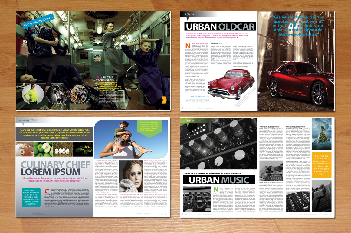 Urbanit - Modern Magazine ~ Magazine Templates on Creative Market