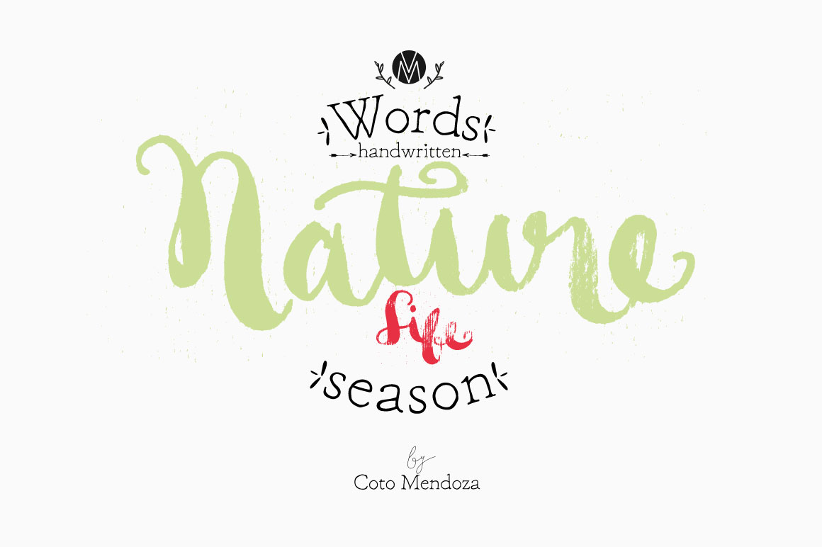 Words for season ~ Illustrations on Creative Market