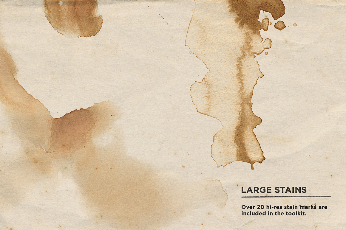 Amazing Paper Stain toolkit ~ Textures on Creative Market