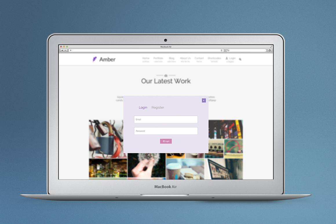 Amber - Responsive Multi-Template ~ Bootstrap Themes on Creative Market