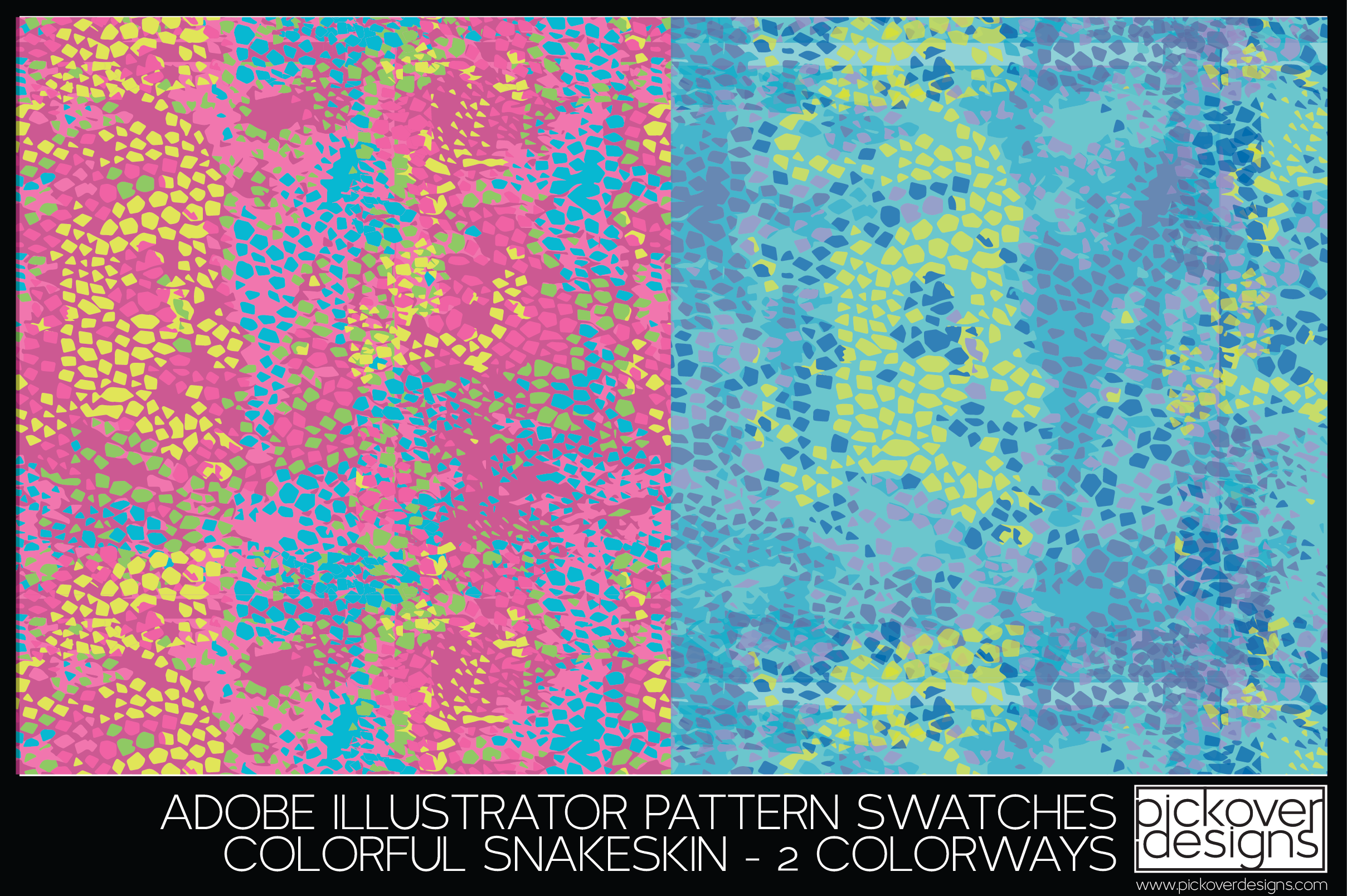 Colorful Snakeskin Swatch ~ Patterns on Creative Market