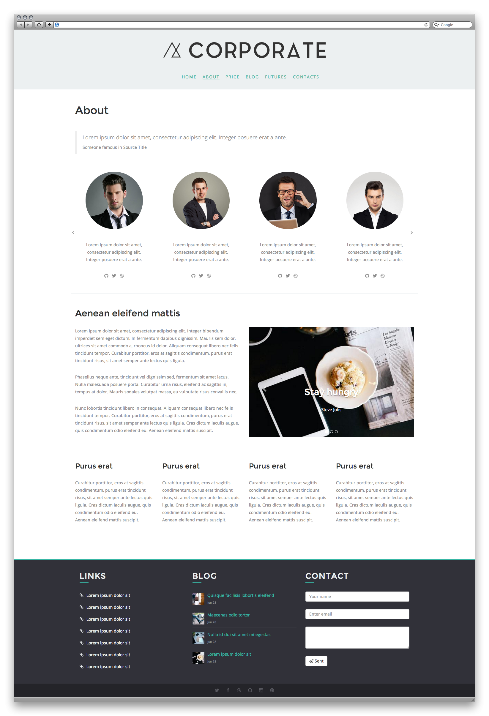 Corporate - Drupal 7 Business Theme ~ Drupal Themes on Creative Market