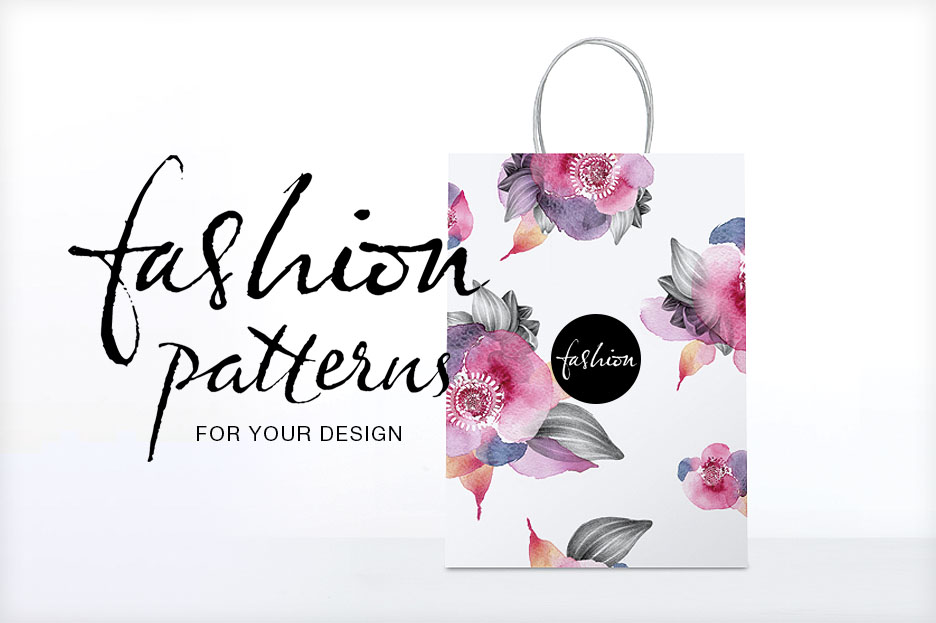 5 Fashion patterns (image set) ~ Illustrations on Creative Market