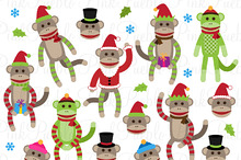 School Sock Monkey Clipart & Vectors ~ Illustrations on Creative Market