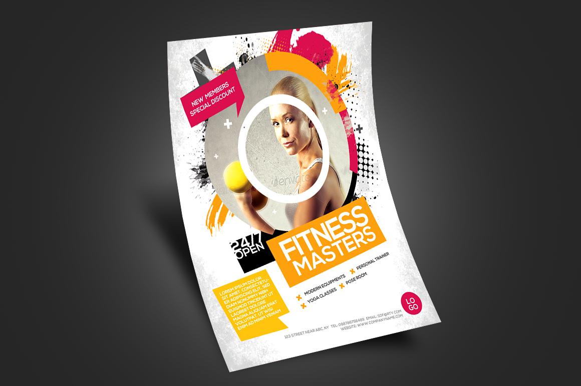 Fitness/Gym Business Promotion Flyer ~ Flyer Templates on Creative Market