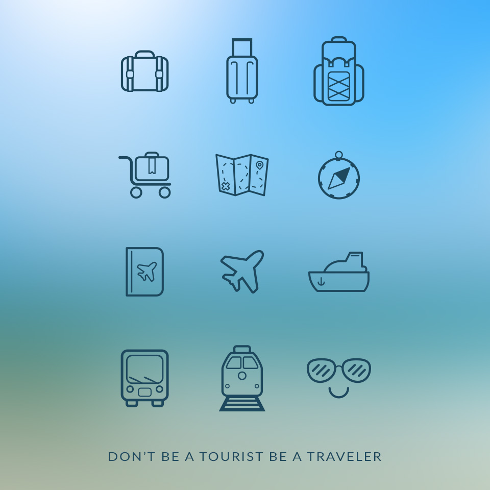 Travel icons ~ Icons on Creative Market