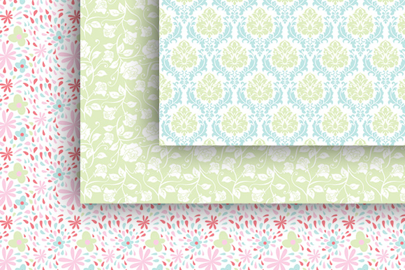 Spring flower Digital Papers Pack ~ Patterns on Creative Market