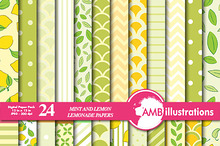 Digital Papers, Lemonade AMB-486 ~ Patterns on Creative Market