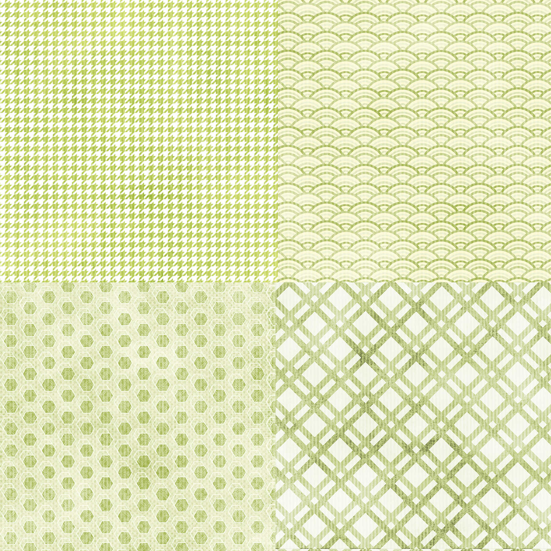 Wild About Green Digital Paper 12 ~ Patterns on Creative Market