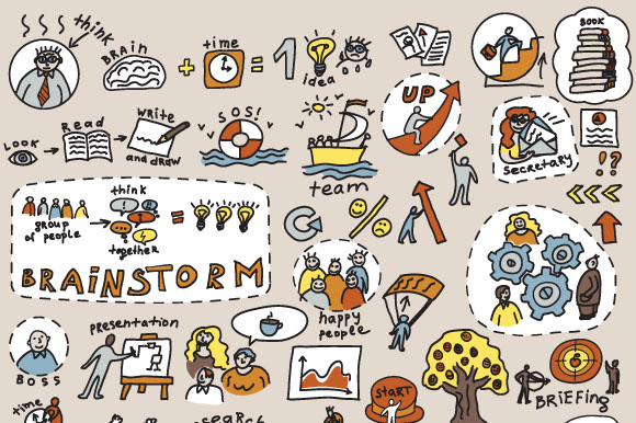 Doodles creative business people ~ Illustrations on Creative Market