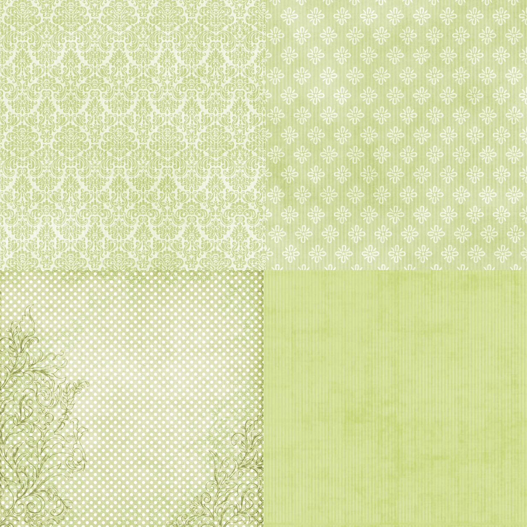 Wild About Green 2 Digital Paper ~ Patterns on Creative Market