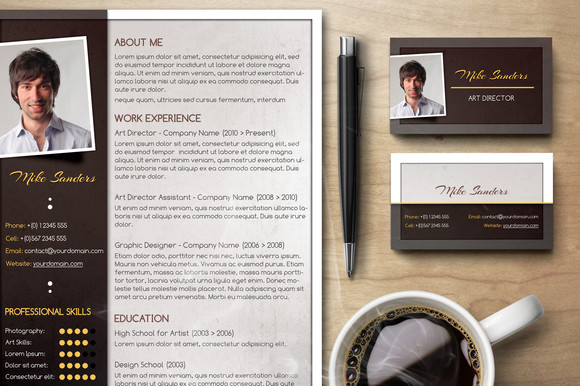 Premium Résumé Set ~ Resume Templates on Creative Market