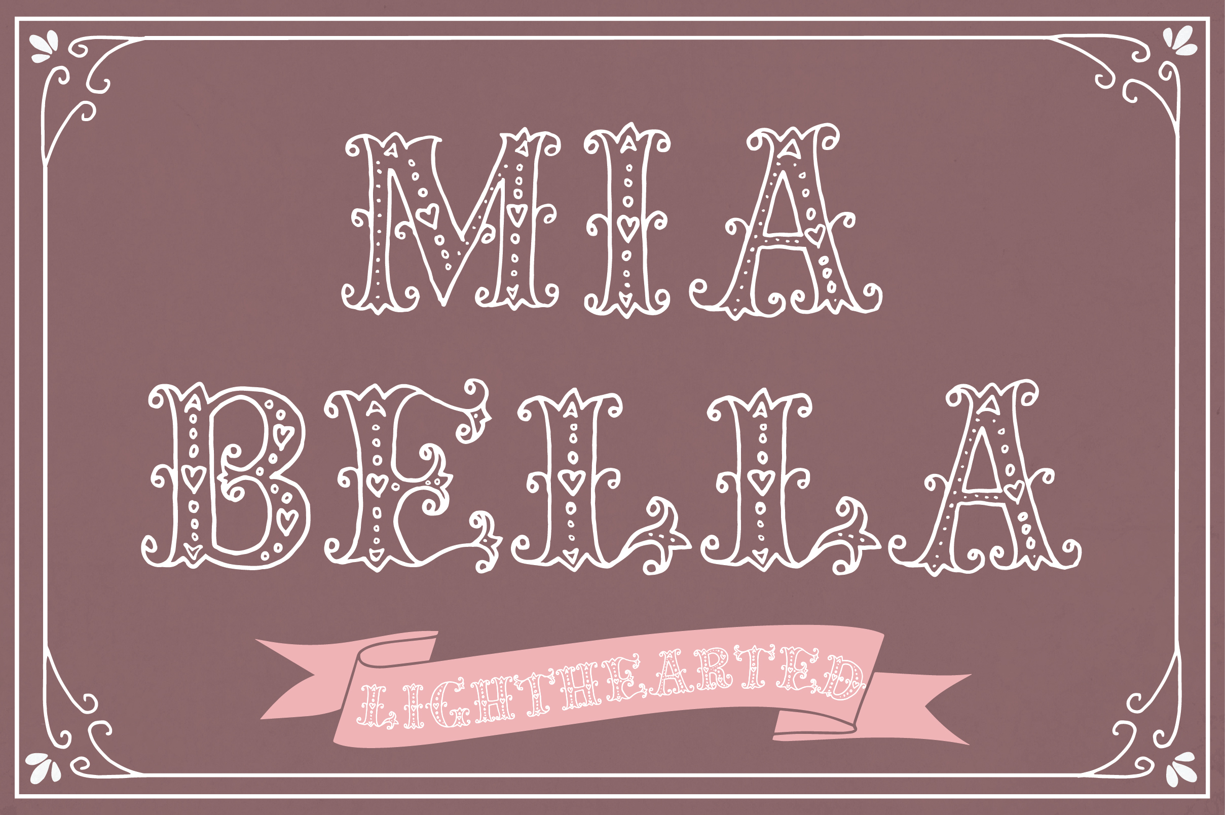 Mia Bella (Lighthearted) Font ~ Display Fonts on Creative Market