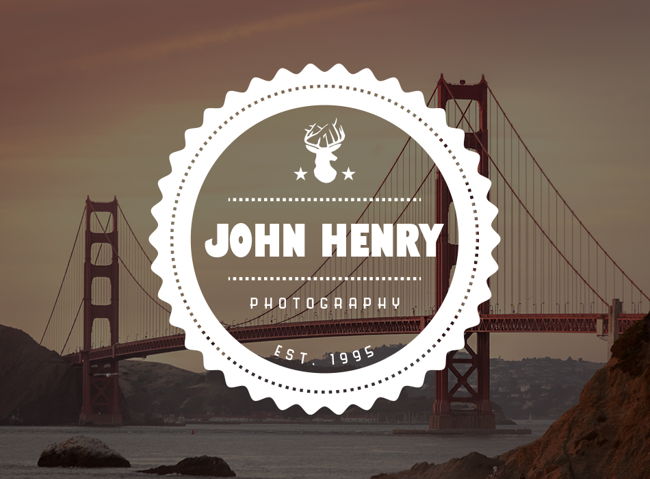 John Henry Premium Photography Hipst ~ Logo Templates on Creative Market