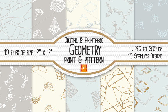 Geo Seamless Digital Paper ~ Patterns on Creative Market