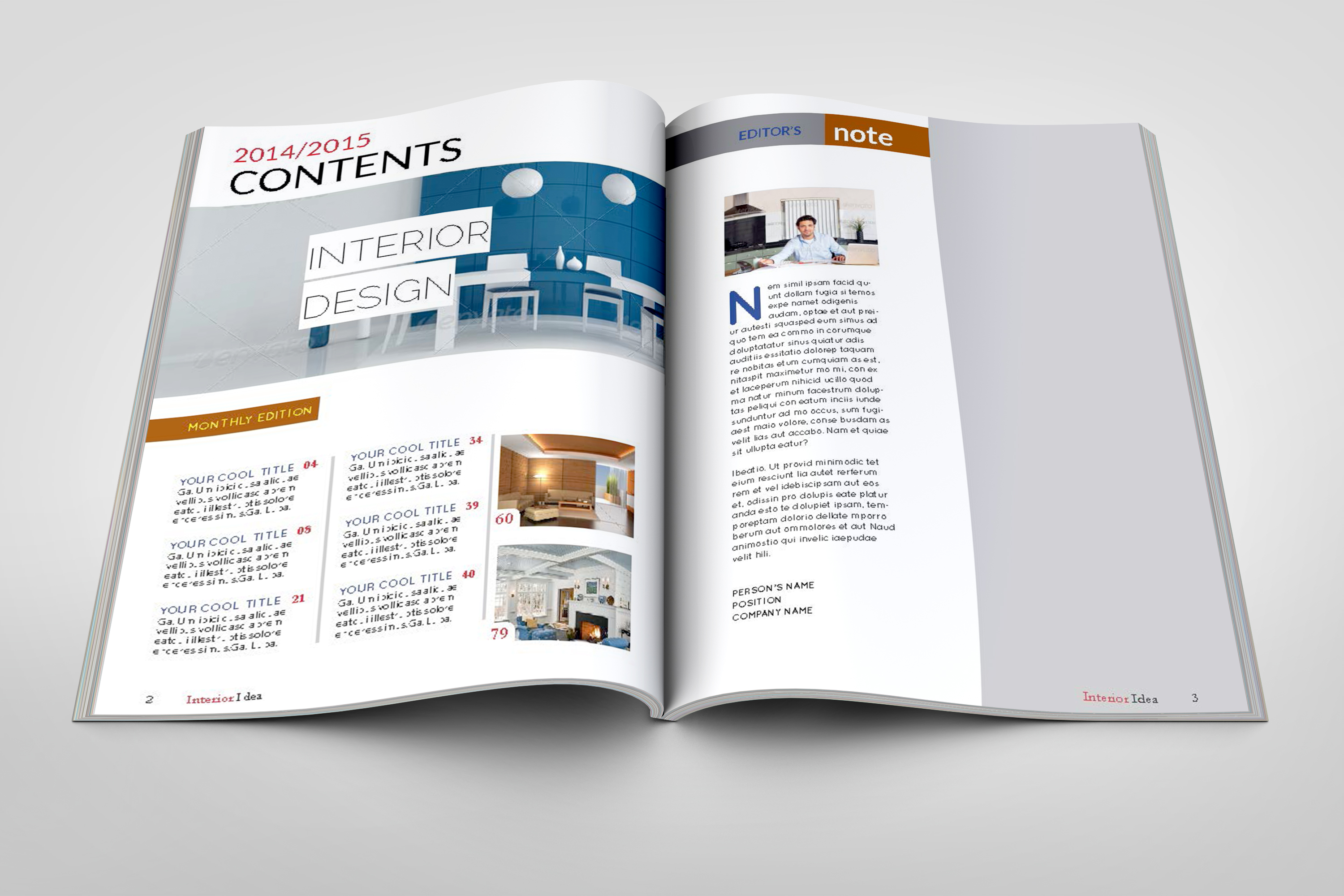 A5 Simple Magazine ~ Magazine Templates on Creative Market