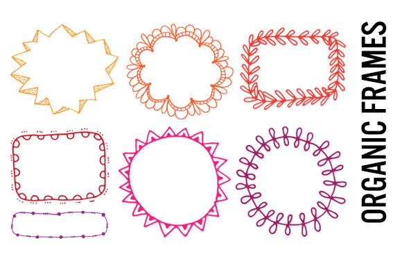 Organic Frame Borders ~ Graphics on Creative Market