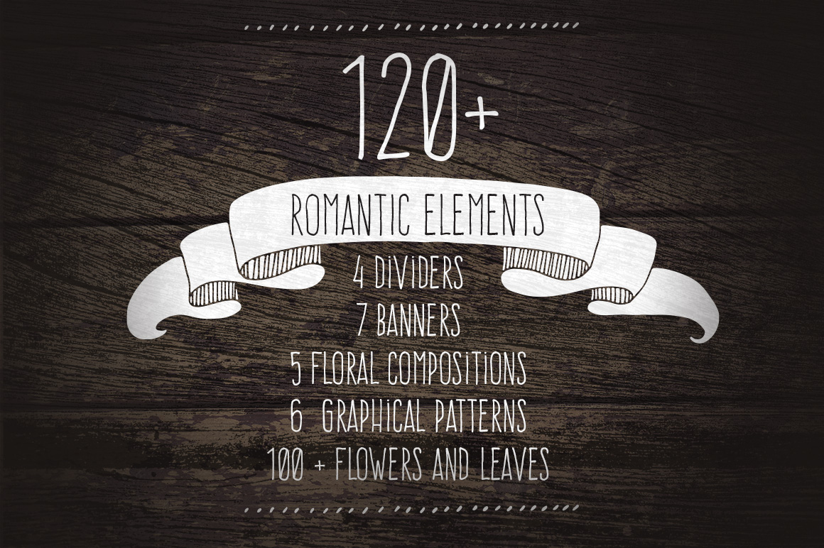 120+ Romantic Elements EPS, PNG, JPG ~ Illustrations on Creative Market