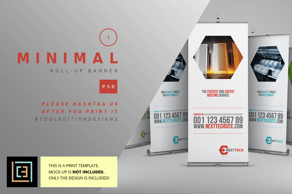 Minimal - Roll-Up Banner 1 ~ Flyer Templates on Creative Market