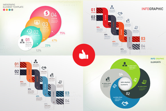 18 Infographic Templates ~ Presentation Templates on Creative Market