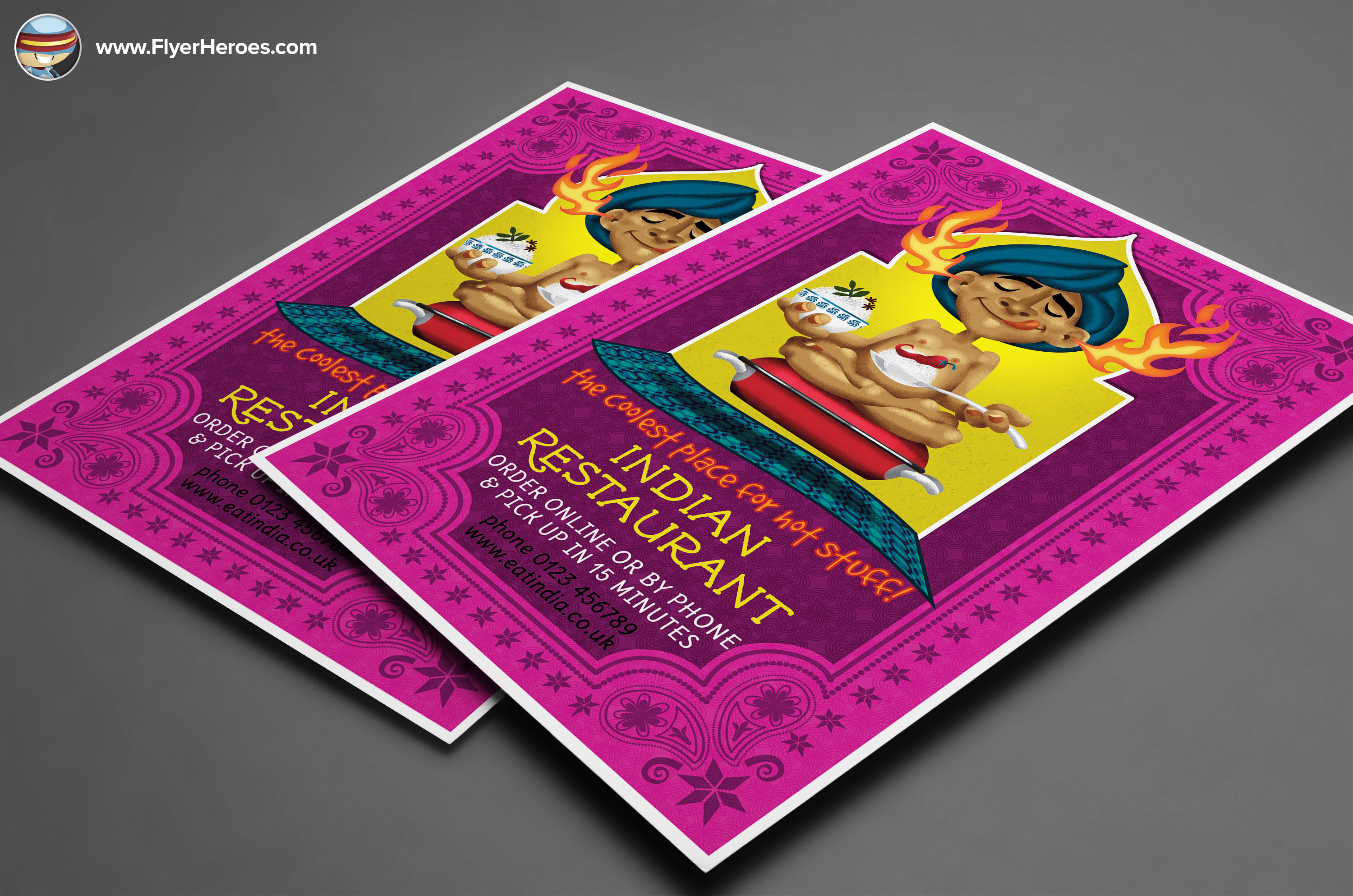 Indian Restaurant Flyer Template