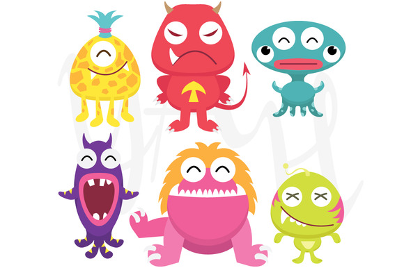 Monster Clip Art ~ Illustrations on Creative Market