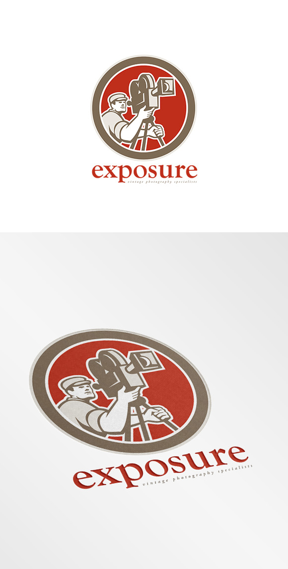 Exposure Vintage Photography Logo ~ Logo Templates on Creative Market