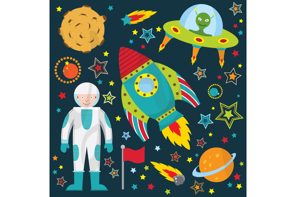 Outer Space Clip Art ~ Illustrations on Creative Market