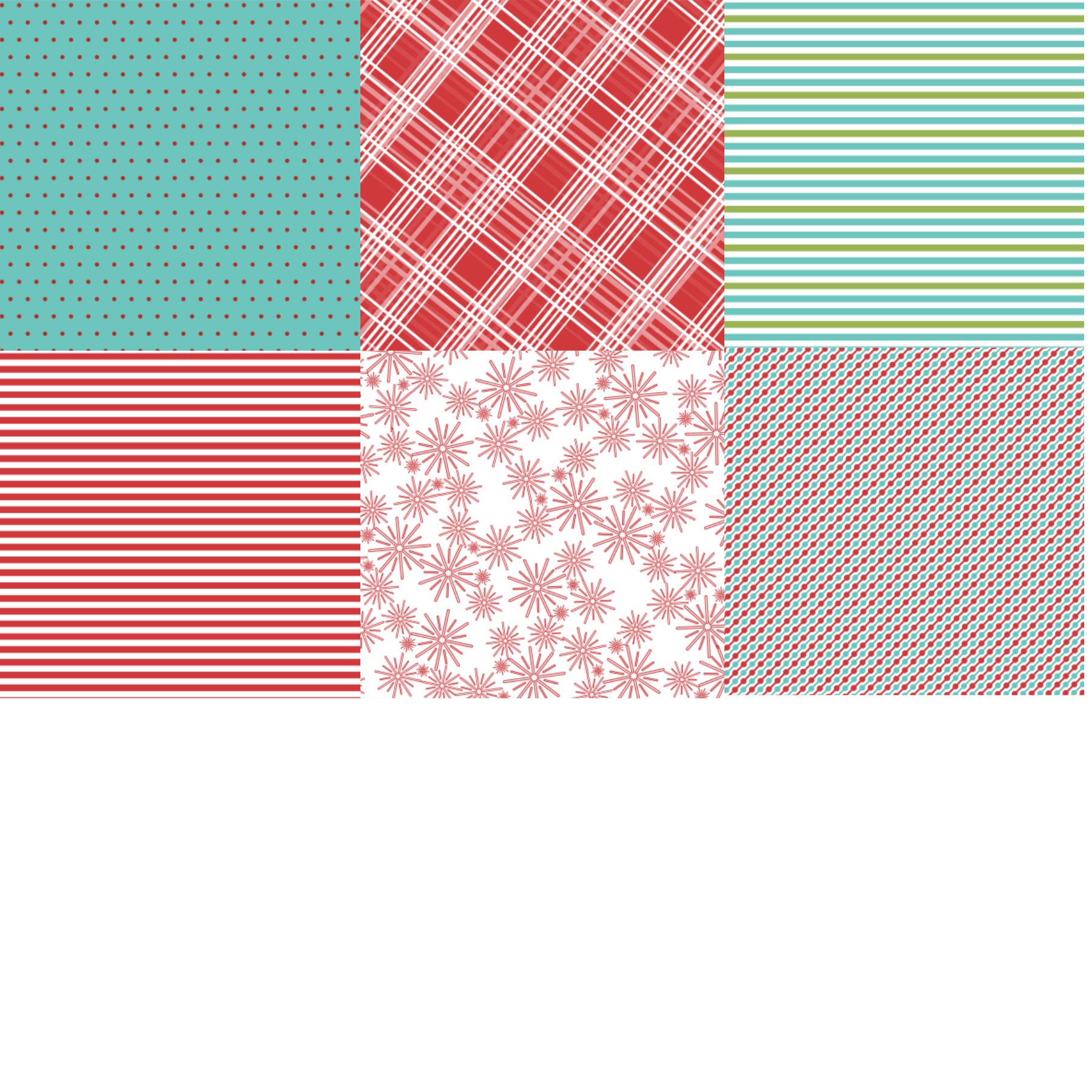 Merry-Merry Christmas Digital Paper ~ Patterns on Creative Market