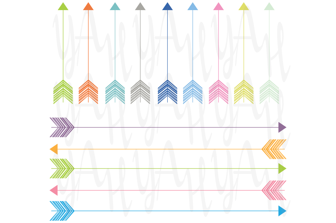 Colorful Arrow Clip Art ~ Illustrations on Creative Market