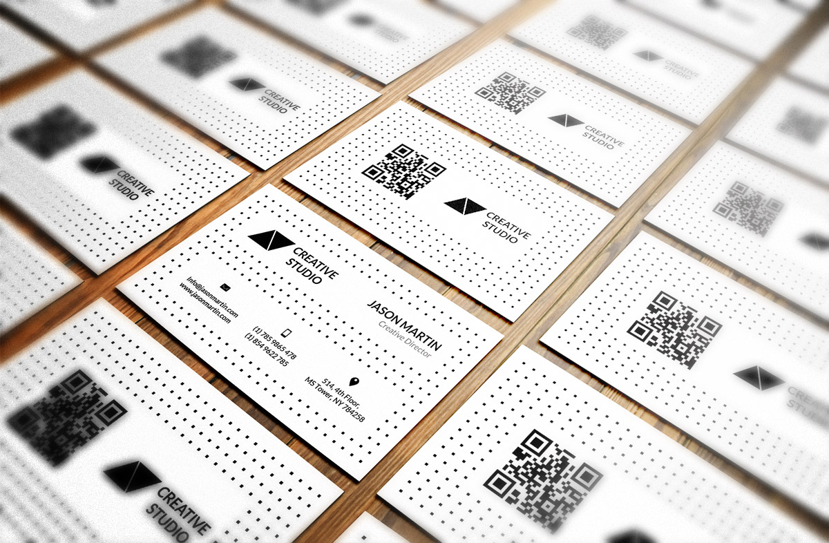 Creative Dotted Business Card ~ Business Card Templates on Creative Market