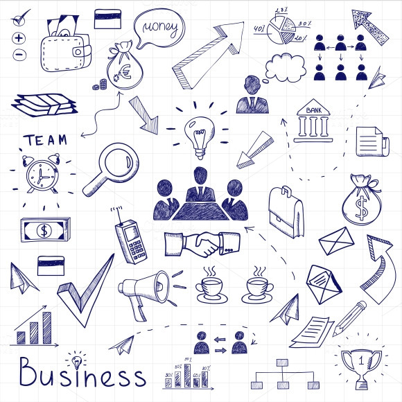 Business doodles ~ Illustrations on Creative Market