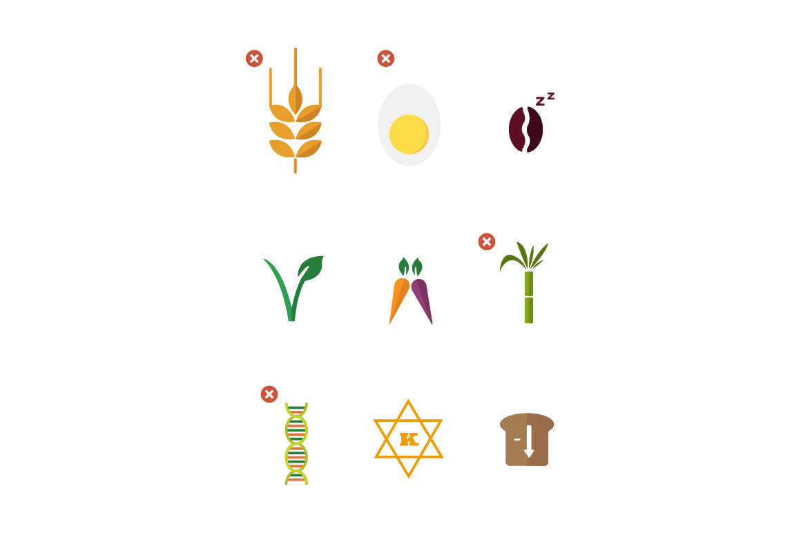 Food Classification Icons ~ Icons on Creative Market
