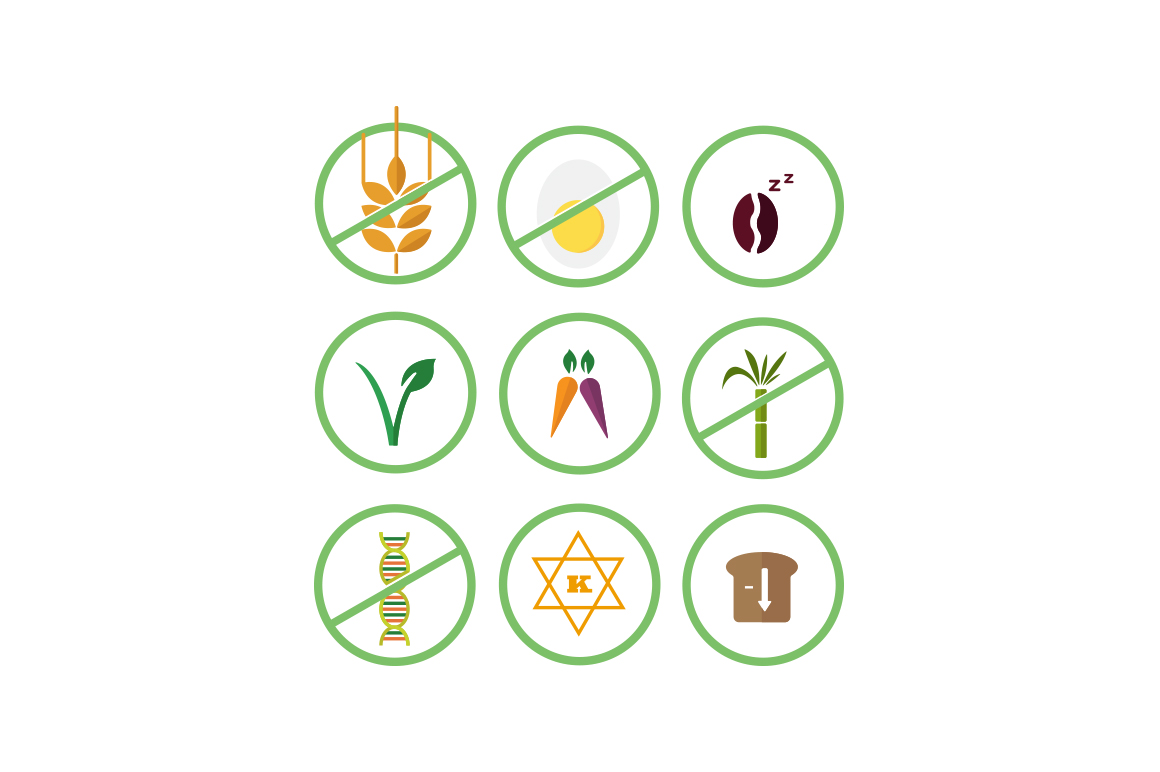 Food Classification Icons ~ Icons on Creative Market