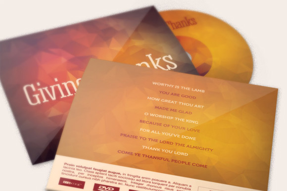 Giving Thanks CD Artwork Template ~ Templates on Creative Market