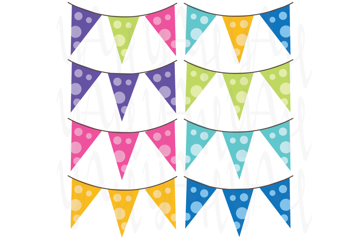 Colorful Bunting Clip Art ~ Illustrations on Creative Market
