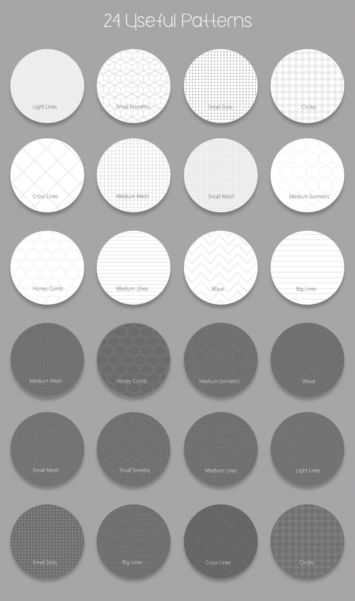 24 Patterns - Dark and Light ~ Patterns on Creative Market
