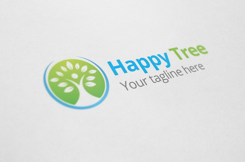 Happy Tree Logo ~ Logo Templates on Creative Market