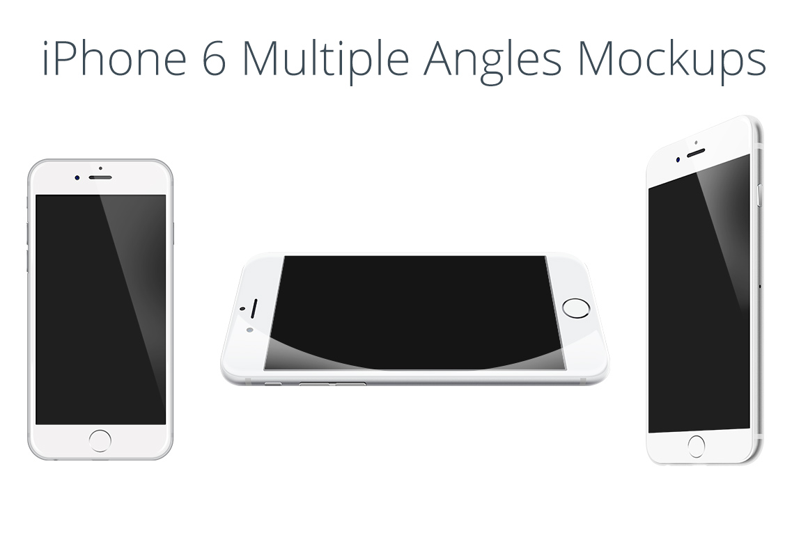 iPhone 6 mockup multiple angles ~ Product Mockups on Creative Market