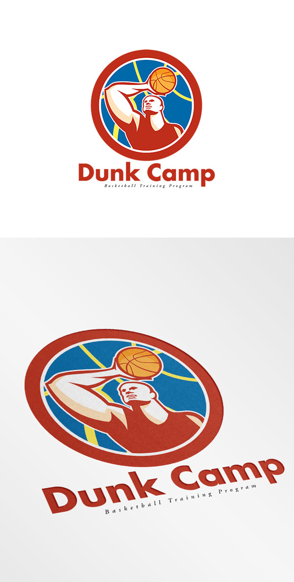 Dunk Camp Basketball Training Progra ~ Logo Templates on Creative Market