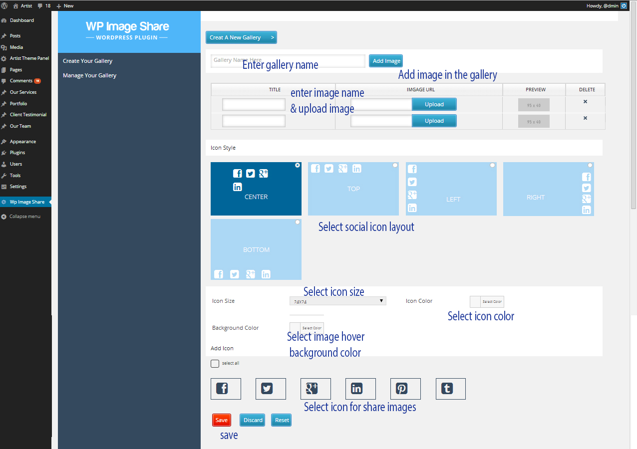 Wp Image Share Plugin Plug Ins On Creative Market