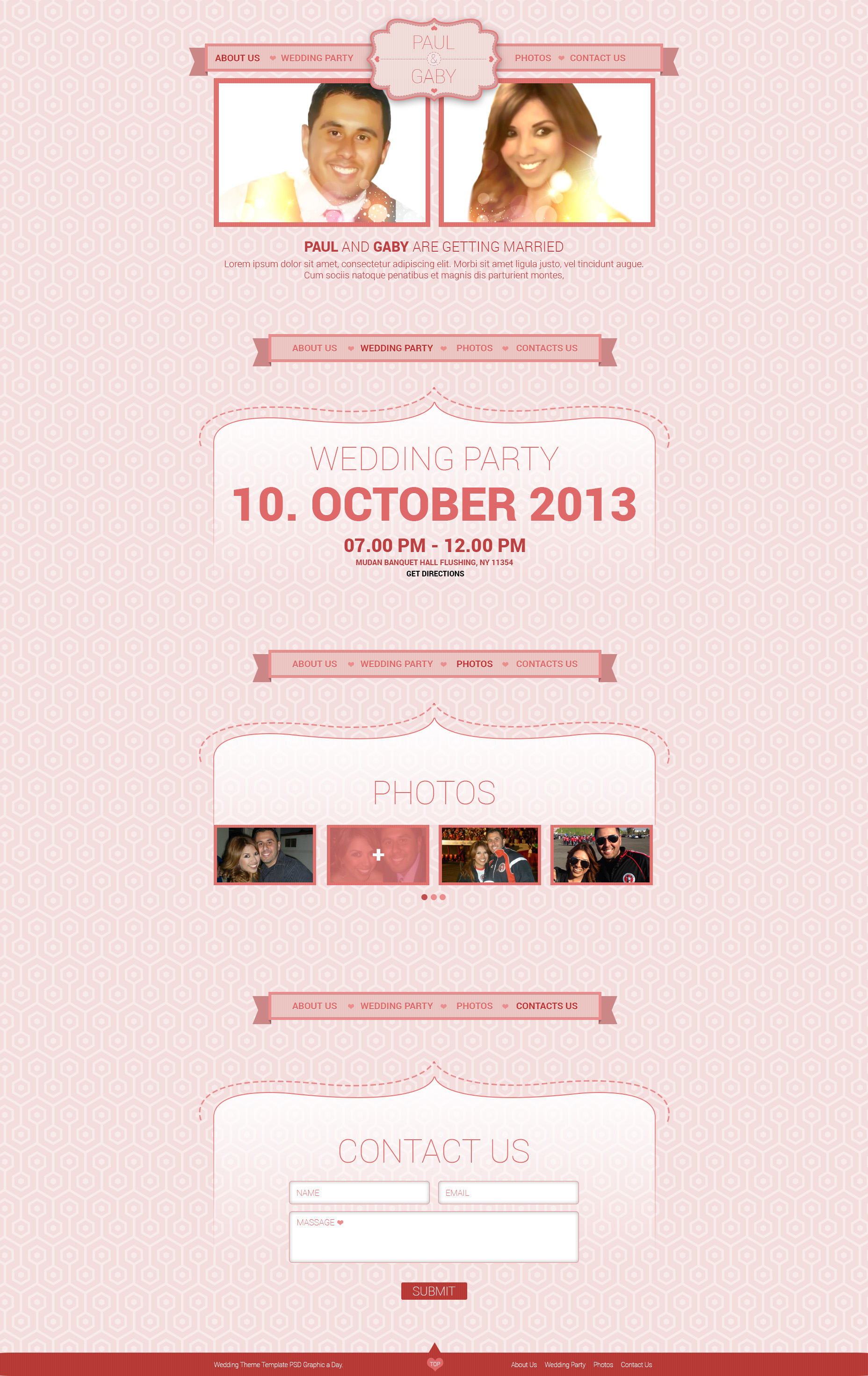 WEDDING Invitation PSD Template ~ Templates on Creative Market