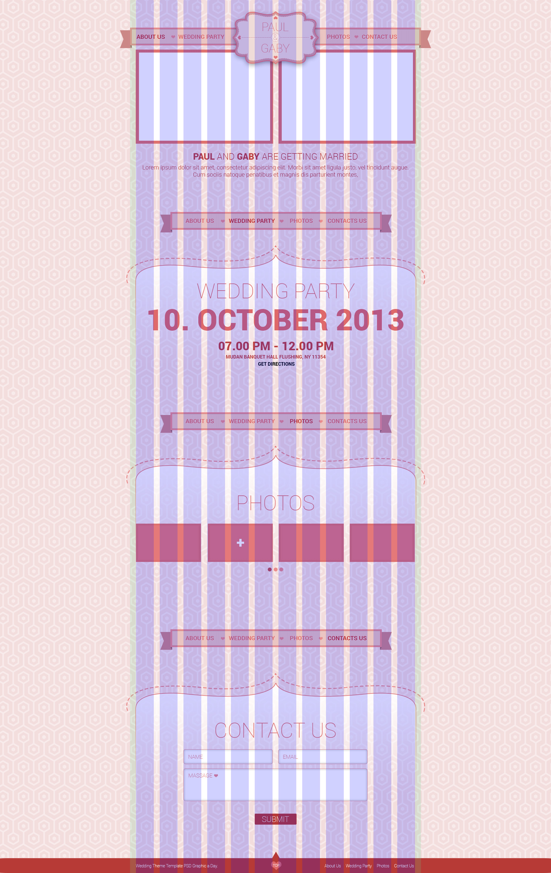 WEDDING Invitation PSD Template ~ Templates on Creative Market