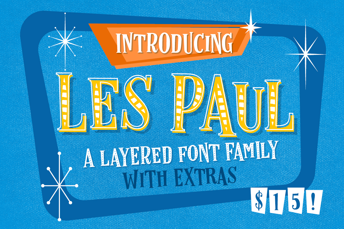 Les Paul • Font Family ~ Display Fonts on Creative Market