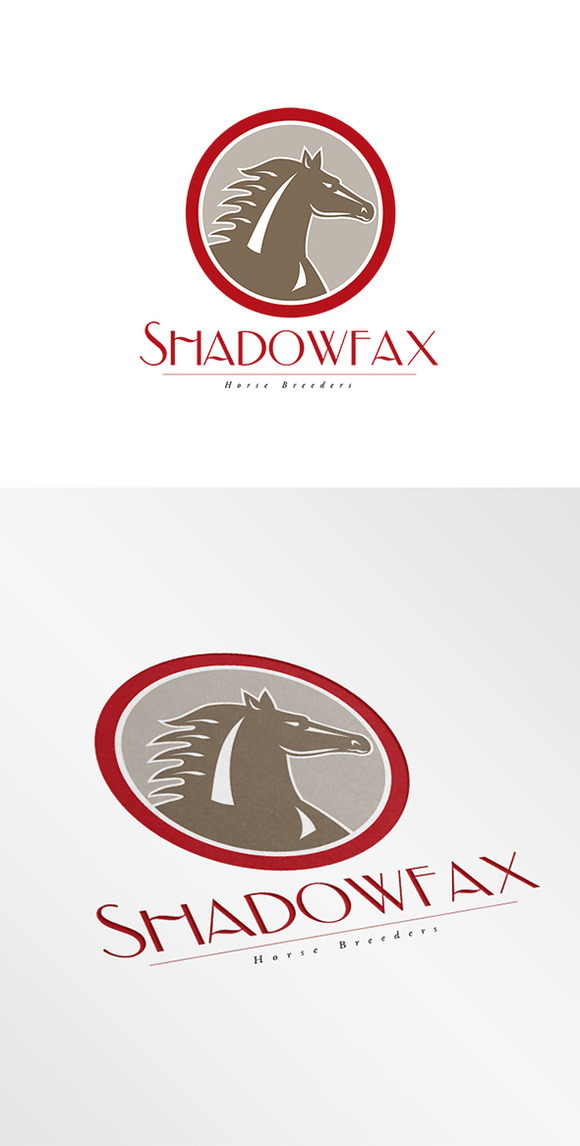 Shadowfax Horse Breeders Logo ~ Logo Templates on Creative Market