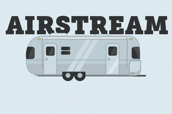 Airstream Trailer ~ Illustrations on Creative Market