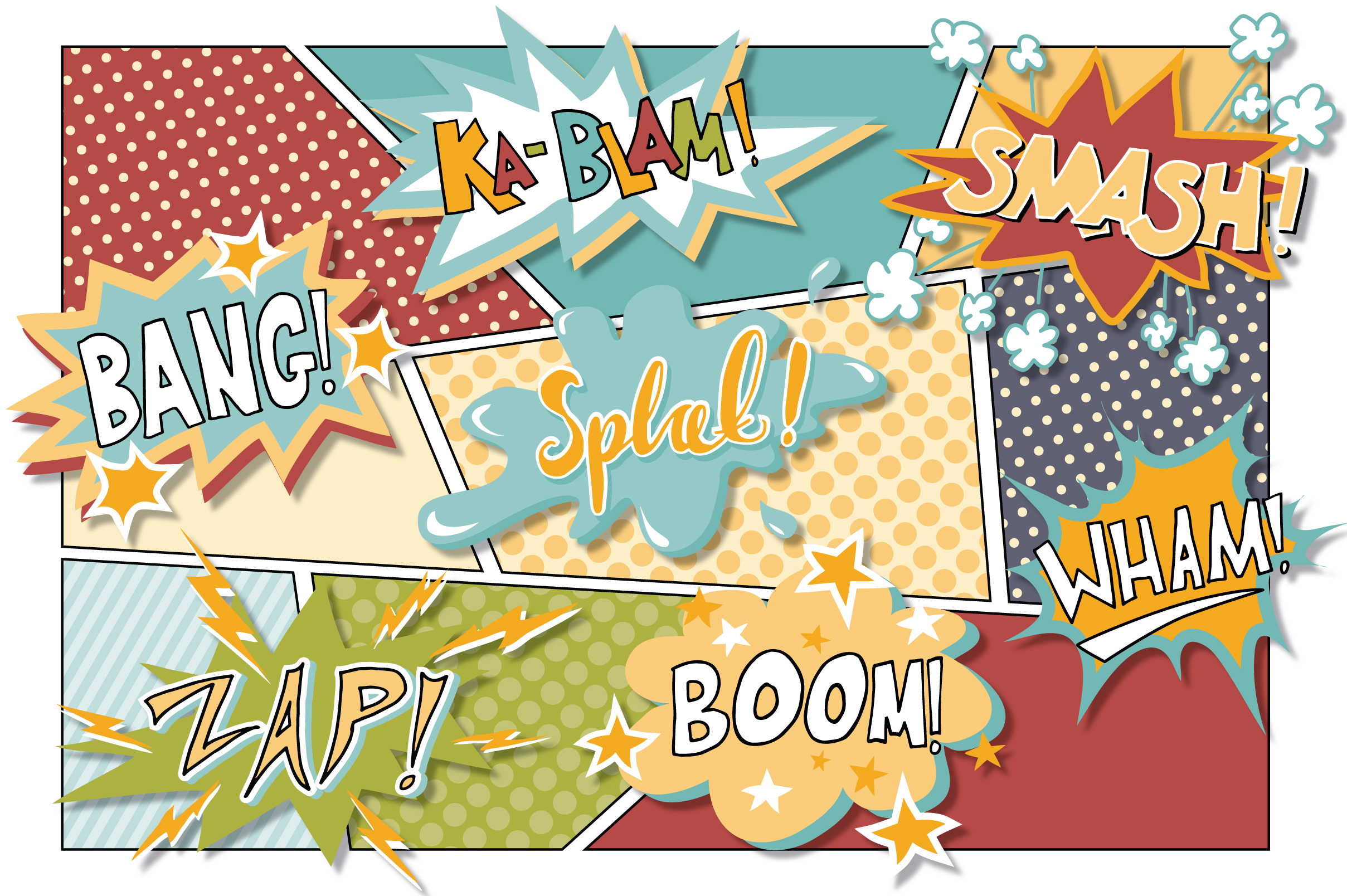 Superhero Comic Book Overlays ~ Graphics on Creative Market