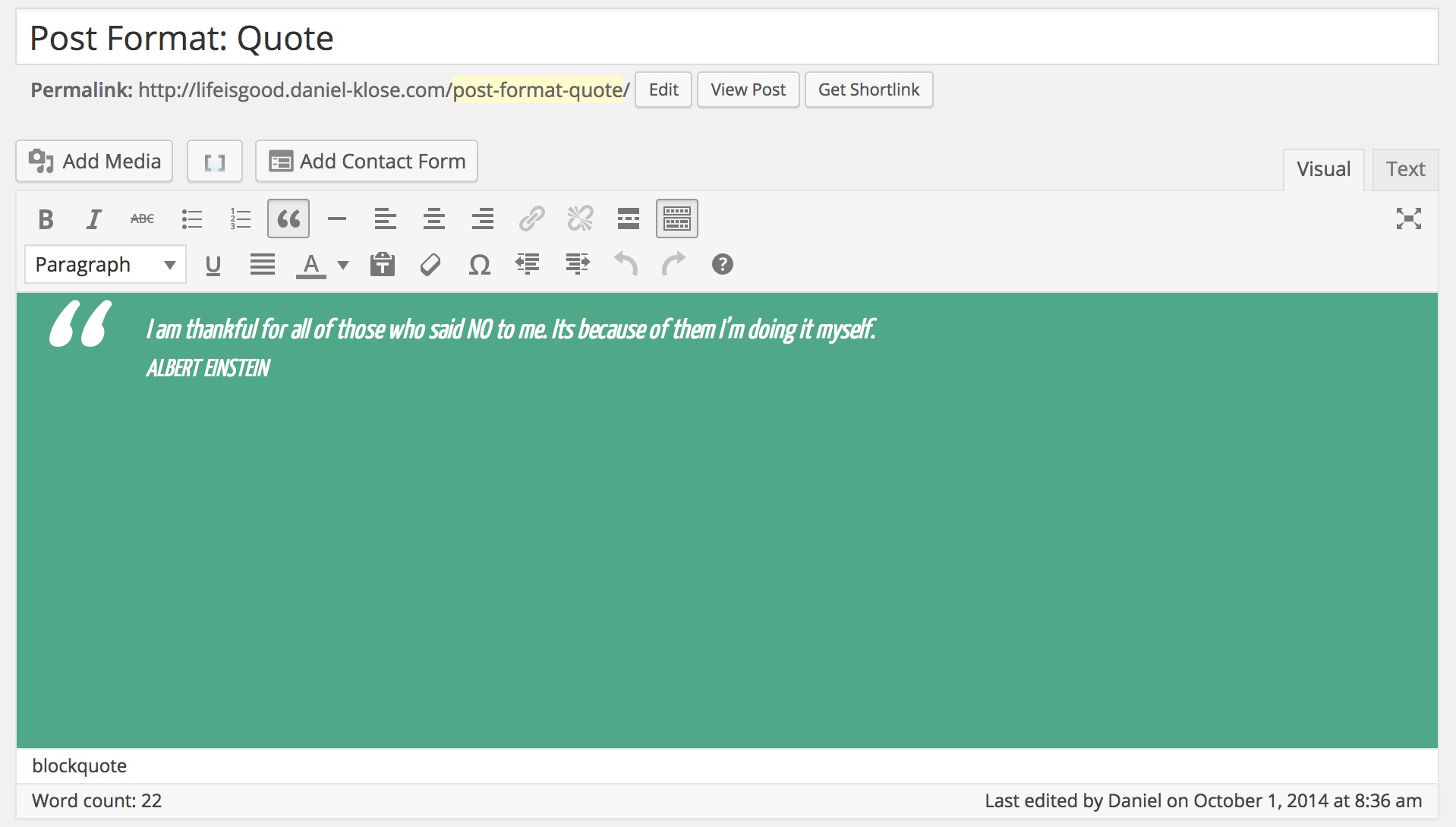 Life Is Good WordPress Blog Theme ~ WordPress Blog Themes on Creative ...