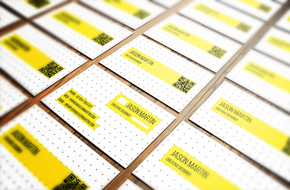 Creative Dotted Business Card ~ Business Card Templates on Creative Market